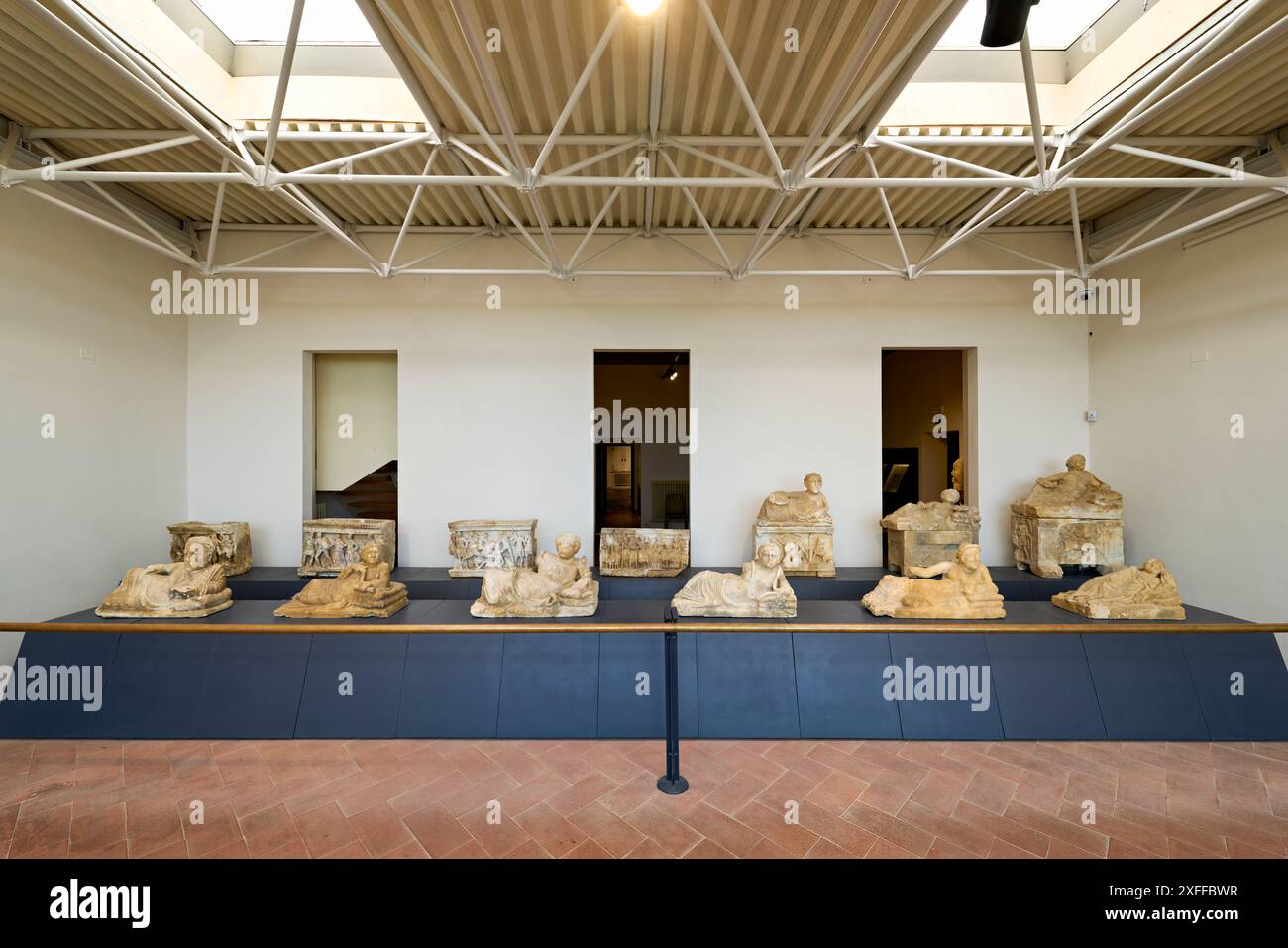 Volterra Tuscany Italy. Guarnacci Museum of Etruscan Artifacts ...