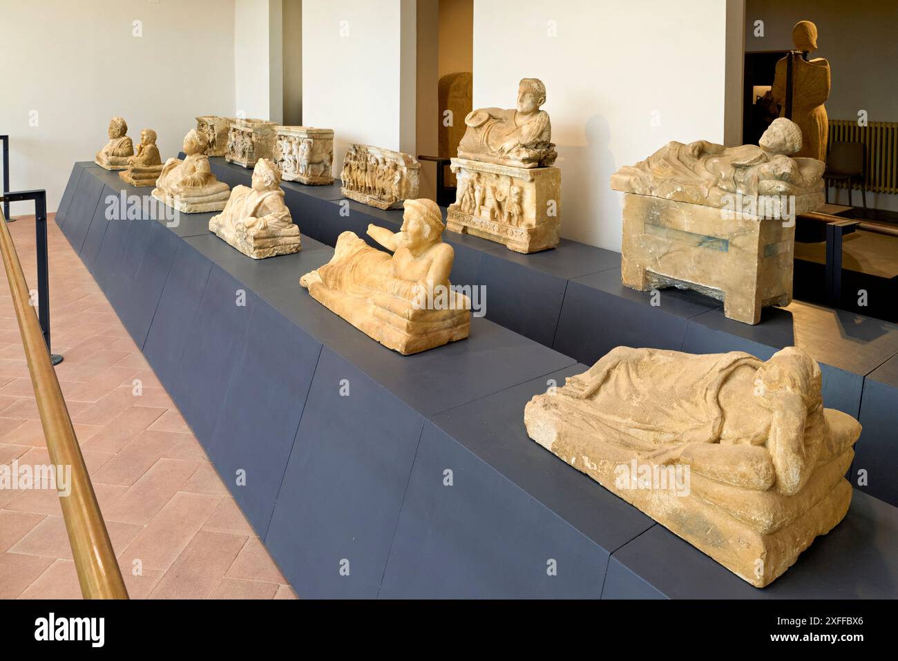 Volterra Tuscany Italy. Guarnacci Museum of Etruscan Artifacts ...