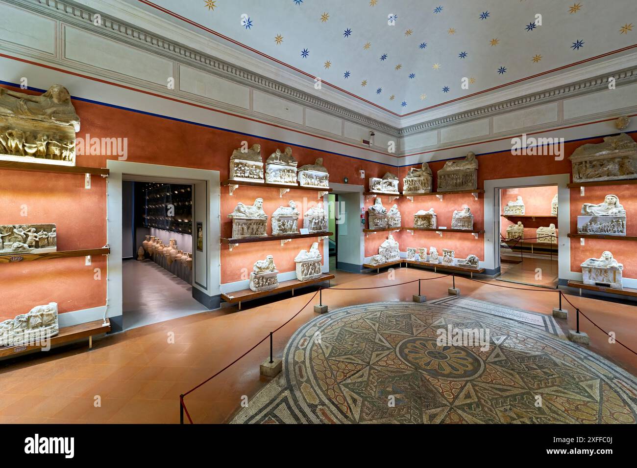 Volterra Tuscany Italy. Guarnacci Museum of Etruscan Artifacts ...