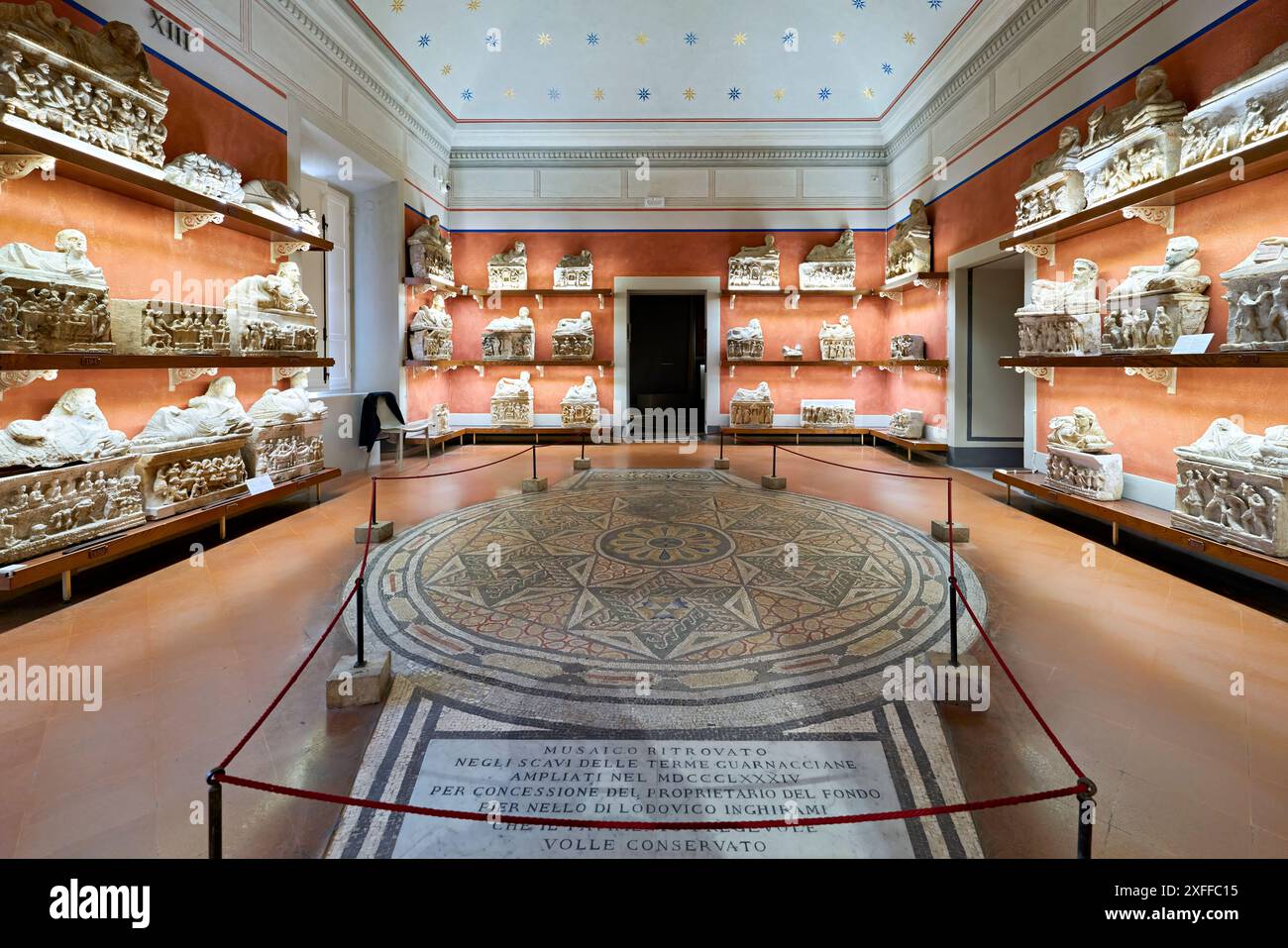 Volterra Tuscany Italy. Guarnacci Museum of Etruscan Artifacts ...