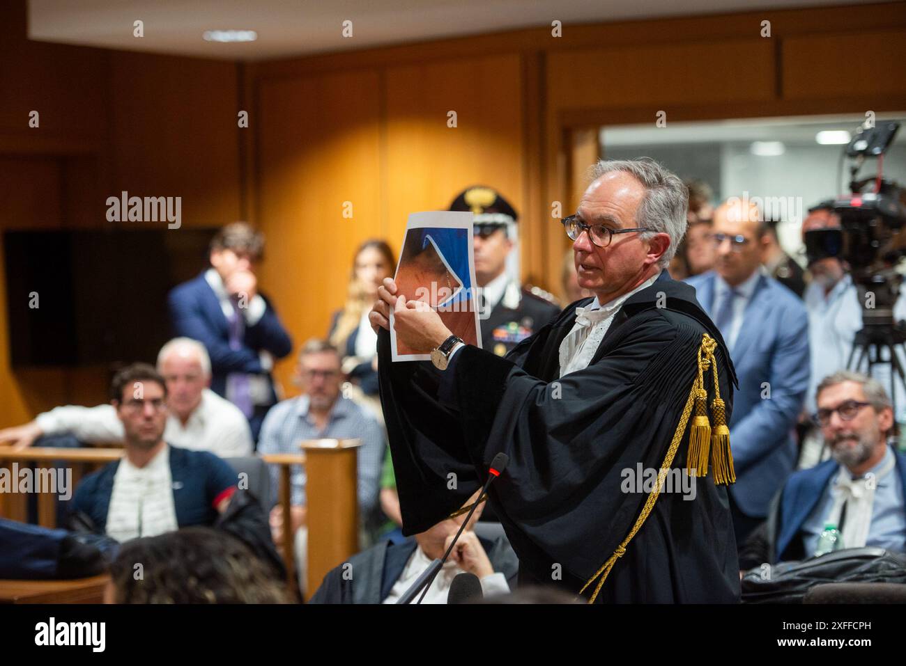 Roma, Italia. 03rd July, 2024. Omicidio Mario Cerciello Raga udienza in ...