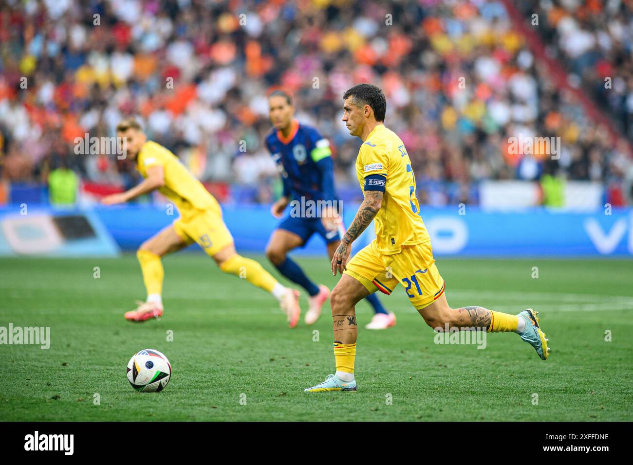 MUNICH, GERMANY - 2 JULY, 2024: Nicolae Stanciu, The football match of ...