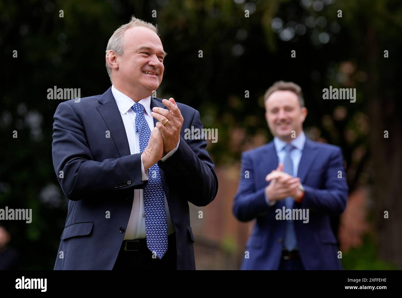 Liberal Democrats leader Sir Ed Davey (left) alongside Liberal ...