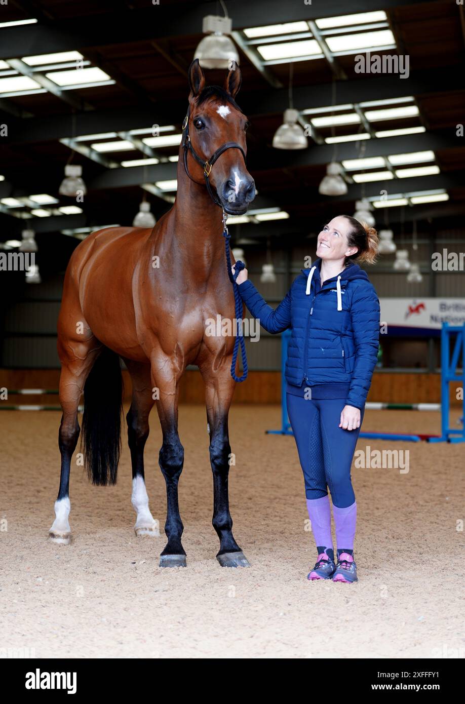 Laura Collett with London 52 during the Team GB Paris 2024 Eventing ...