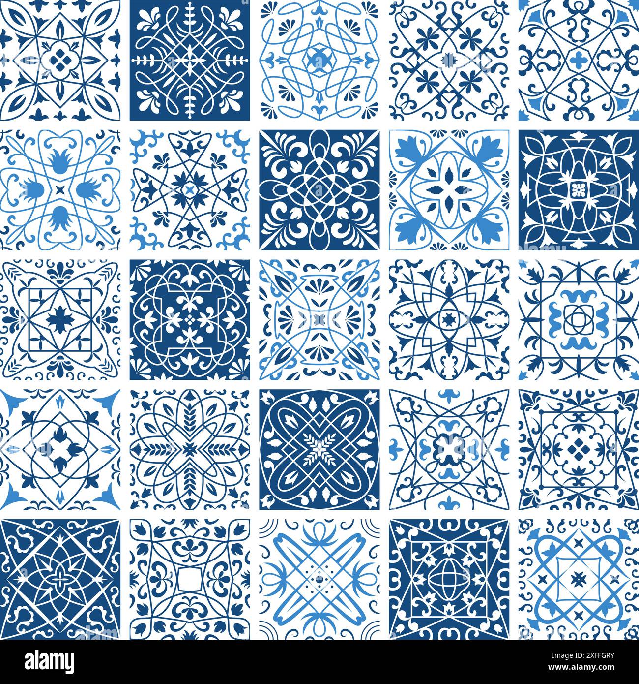 Azulejos tiles. Traditional arabic or portuguese pattern floral ...