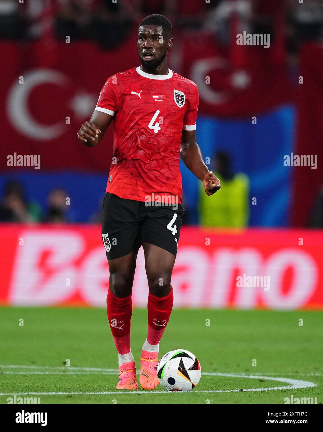 Kevin Danso of Austria during the UEFA Euro 2024 match between Austria ...