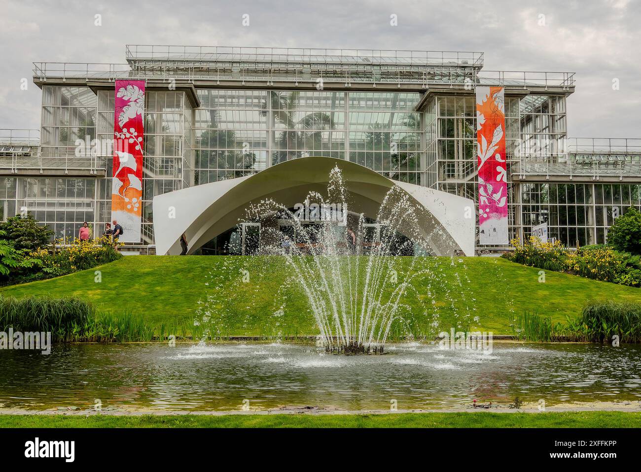 Meise, Belgium, June 29, 2024. Canopied plant palace in the Meise ...