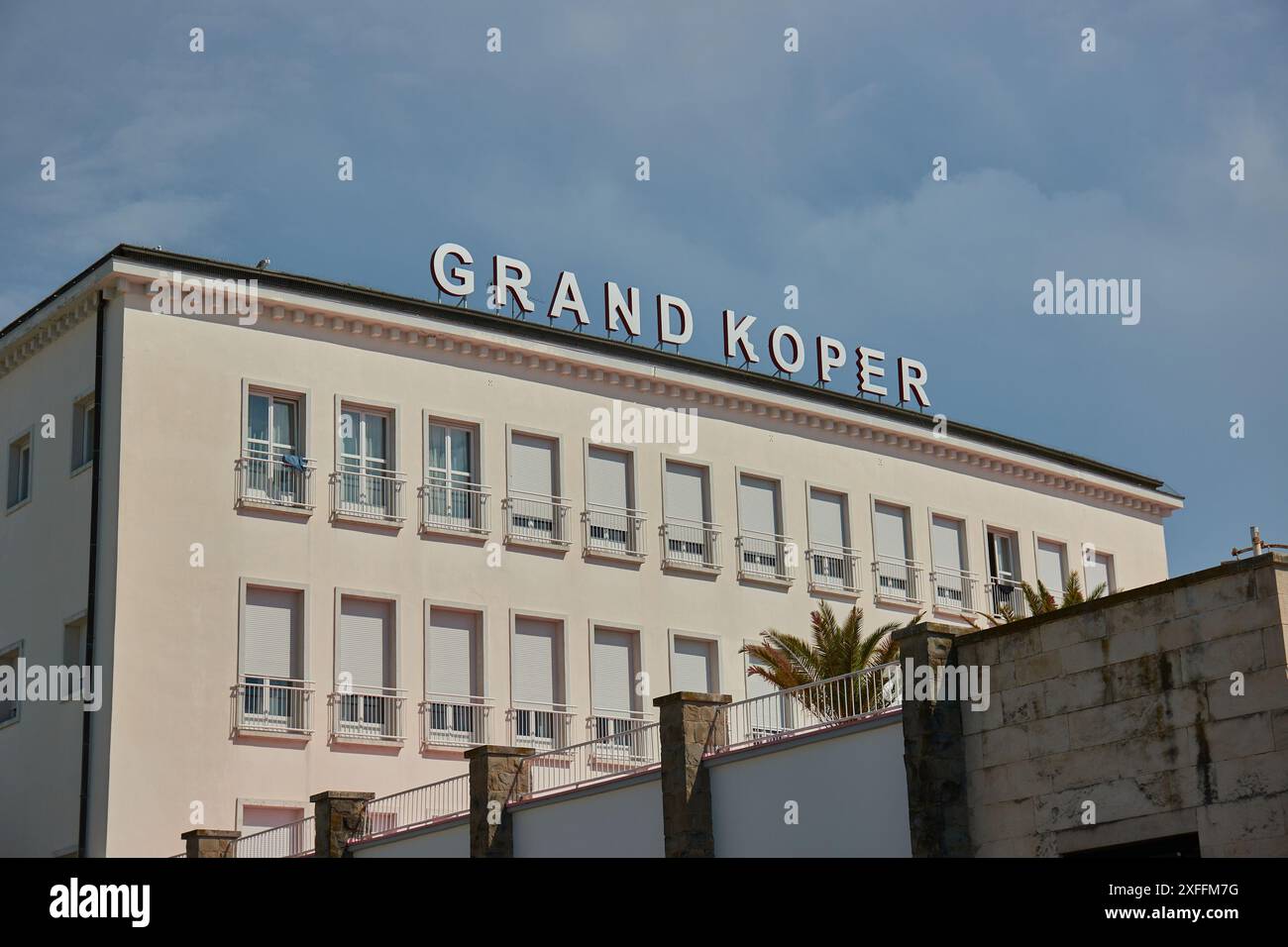 Grand Koper Hotel, seaside town in Slovenia Stock Photo - Alamy