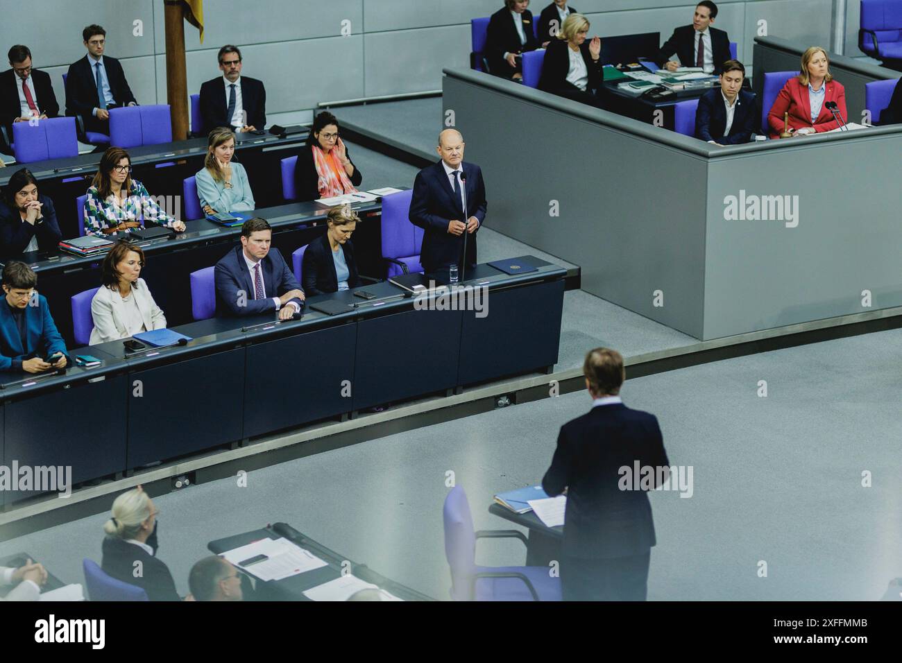 Berlin, Deutschland. 03rd July, 2024. Olaf Scholz (SPD), Federal ...