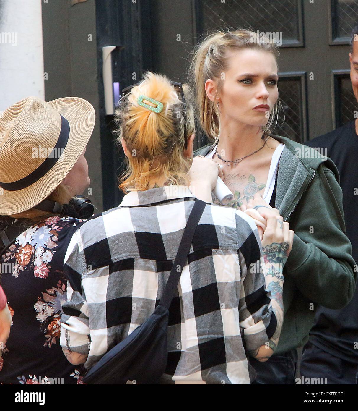 Abby Lee, on location filming Netflix TV mini series Black Rabbit ...