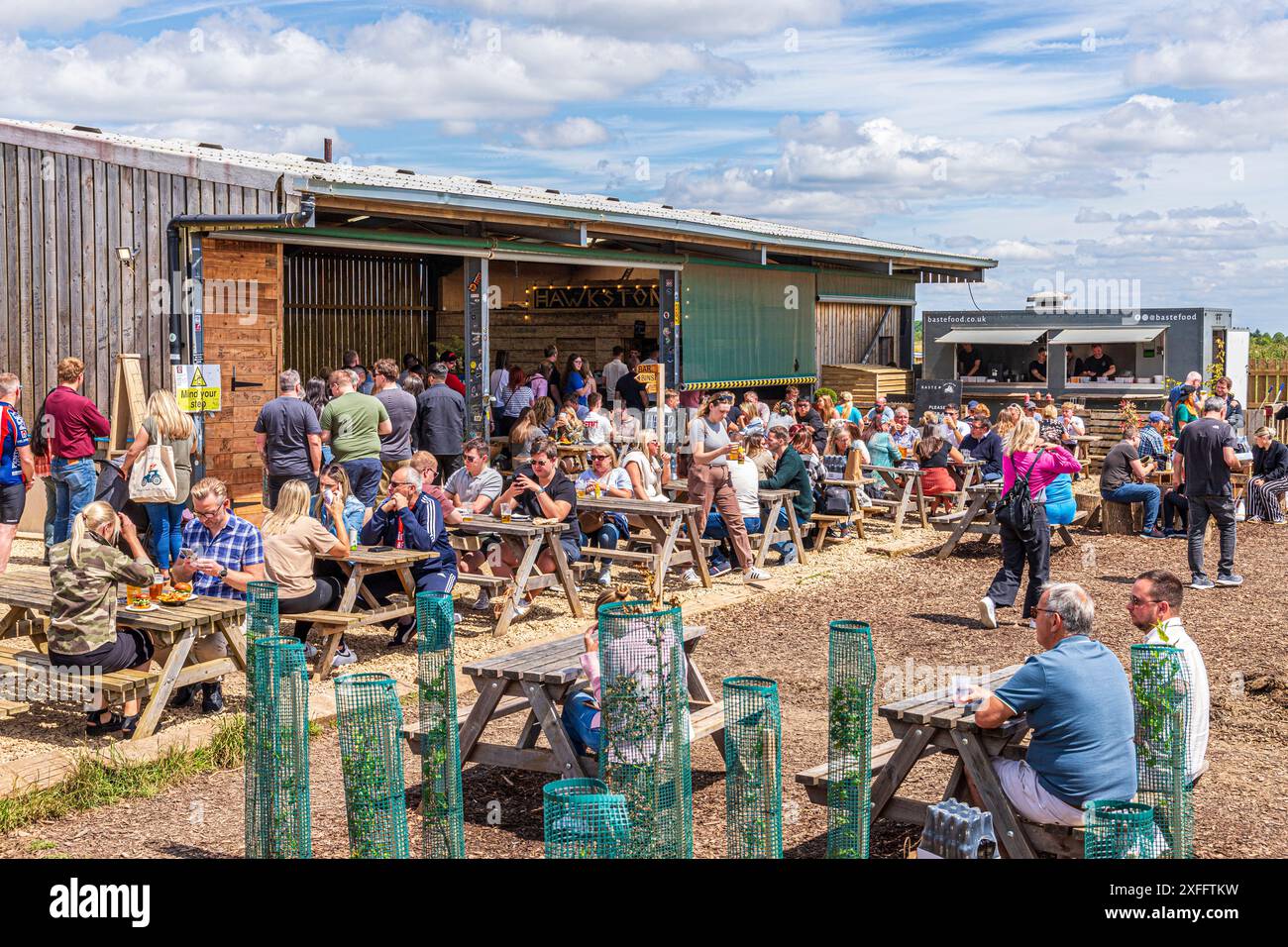The Big View Cafe at the Diddly Squat Farm Shop (opened in 2020 by Jeremy Clarkson) near ...