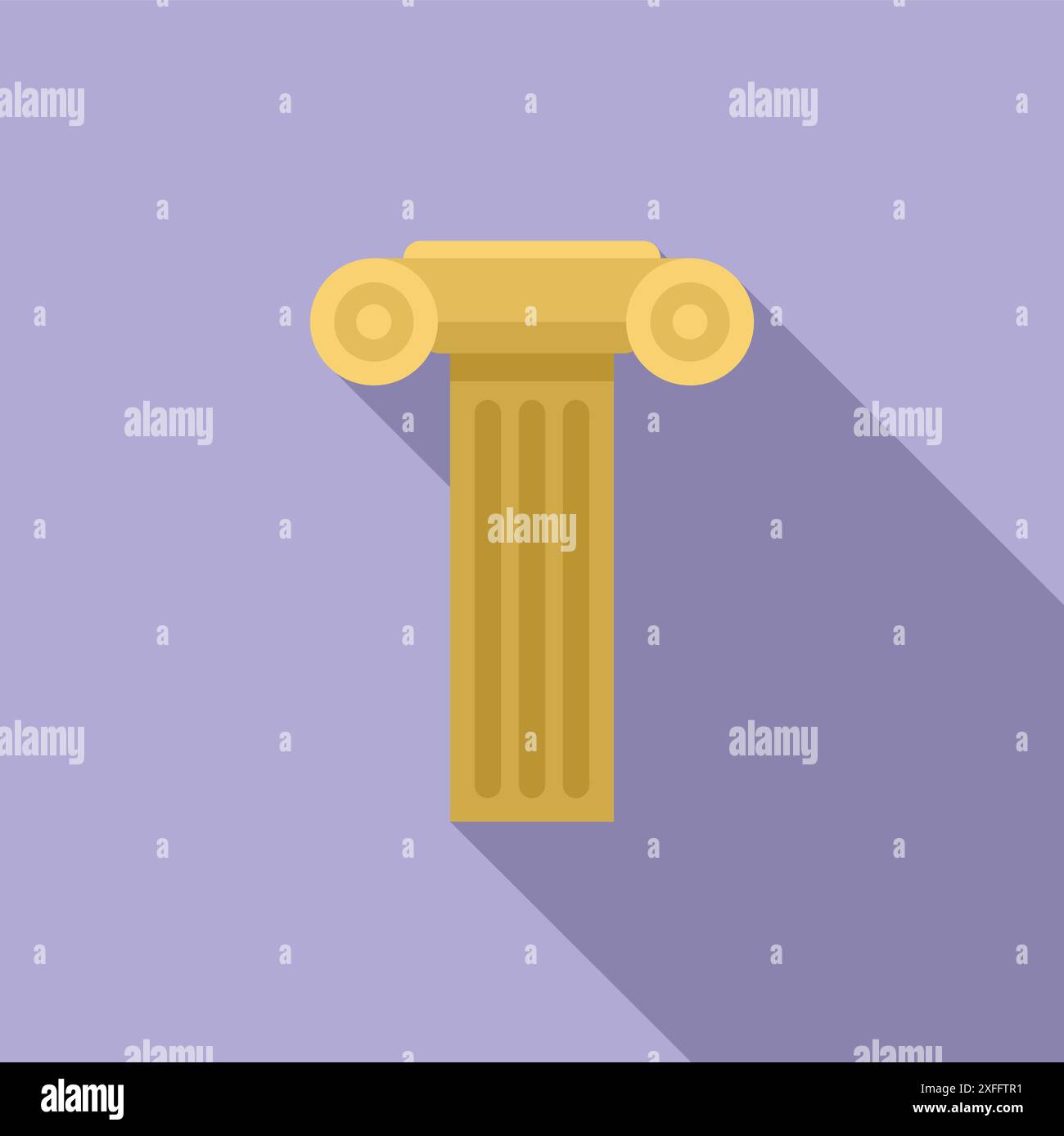 Illustration of an ancient greek column, symbolizing strength, history ...