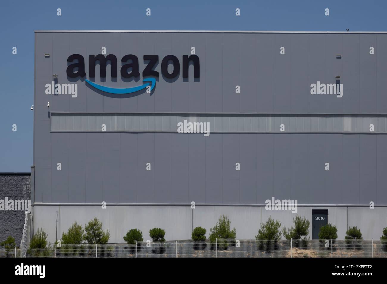 An Amazon logistics center, as of July 3, 2024, in Móstoles, Madrid ...
