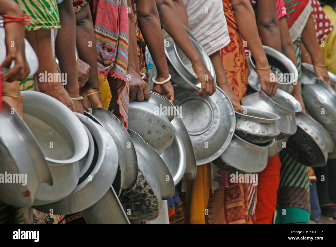 Flood affected woman looking for relief at a flood shelter center at ...