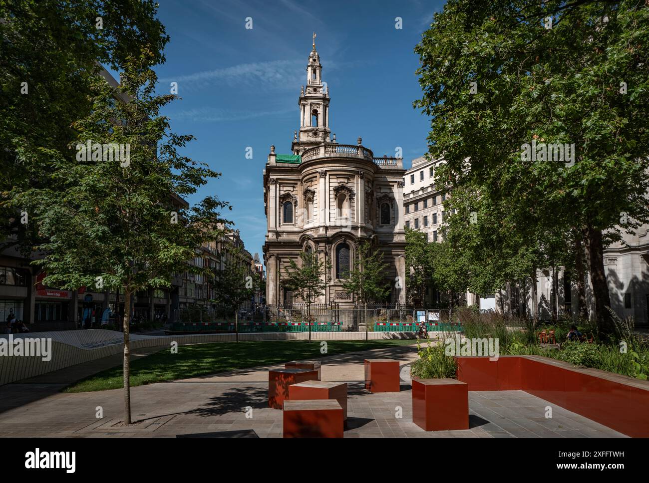 St Mary Le Strand Church on the Strand Westminster London June 2024 ...