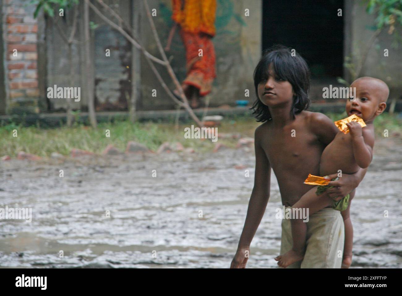 Asian children shelter from hi-res stock photography and images - Alamy