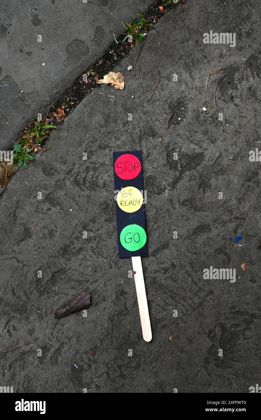 traffic light colour stick Stock Photo - Alamy