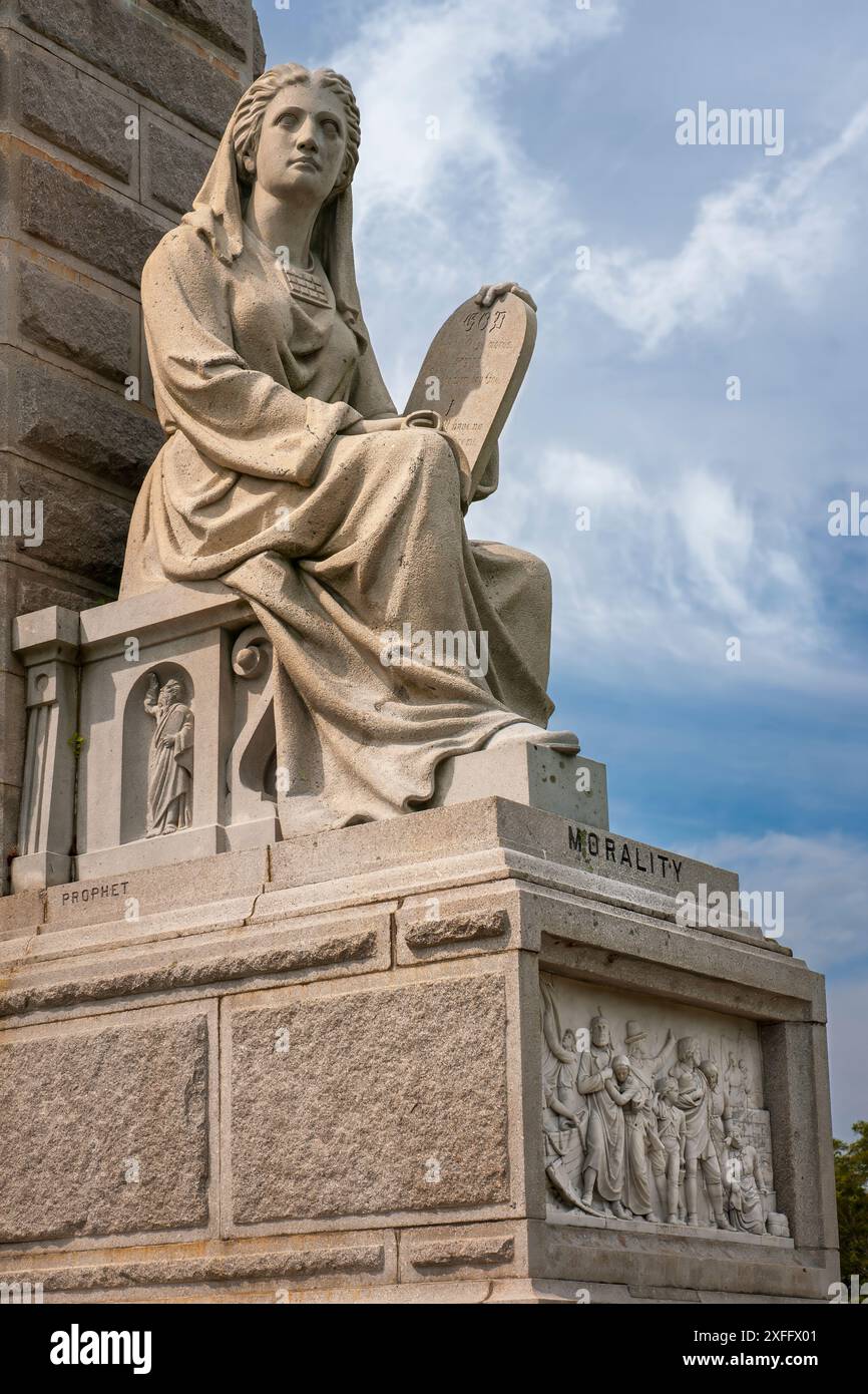 Morality - One of the four buttressed figures that make up the pedestal ...