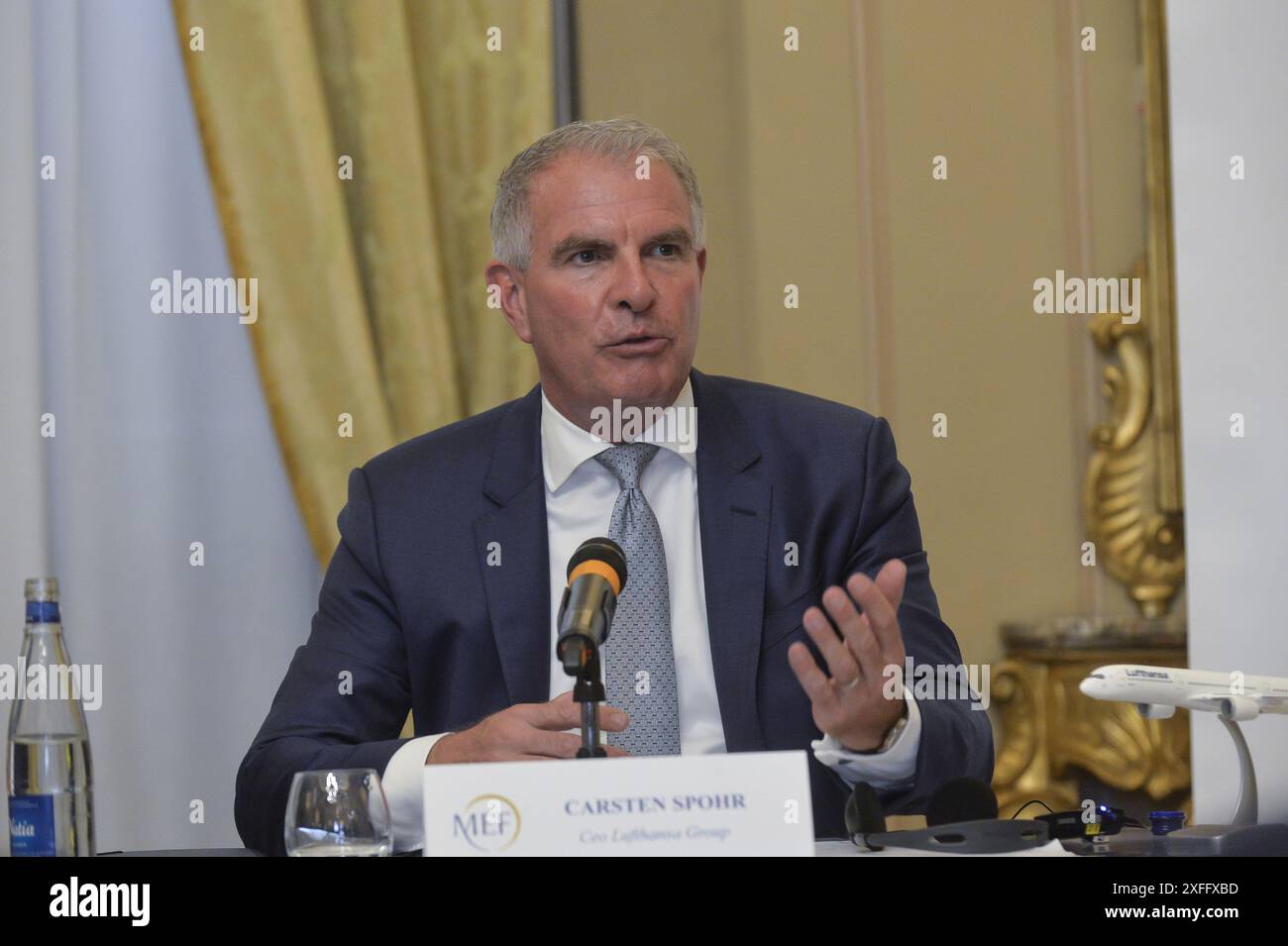 ROME - Press conference at the Mef on the ITA Lufthansa agreement in ...