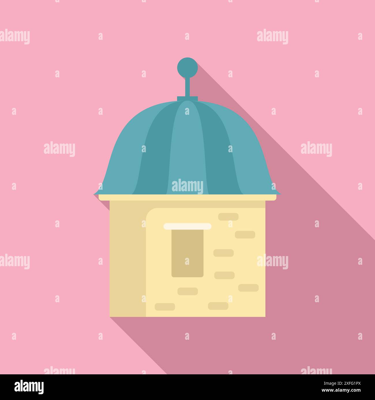 Observatory building with a dome roof for observing stars and planets ...