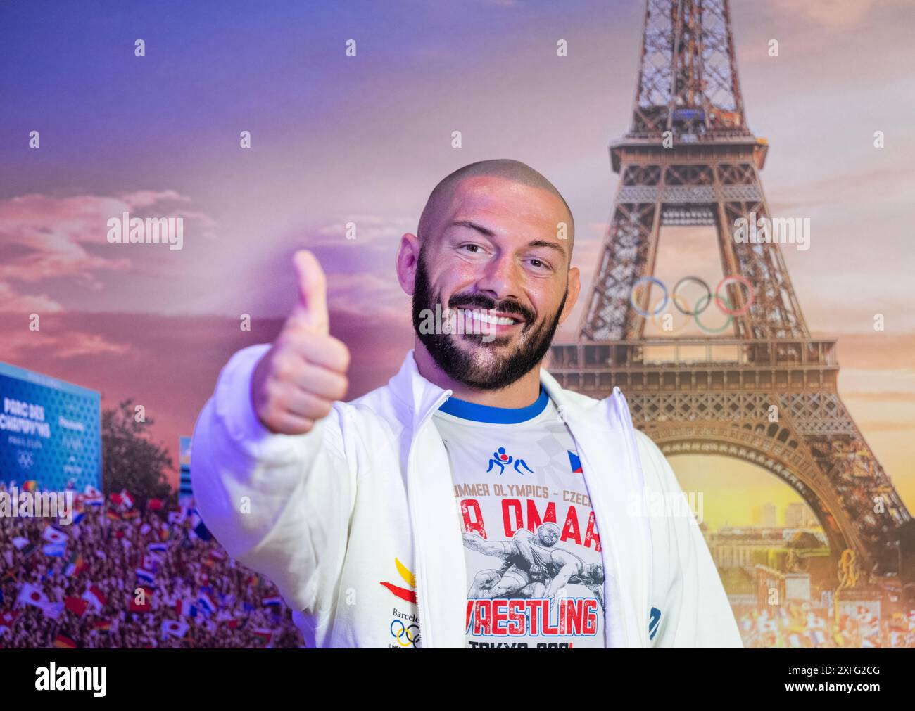 Prague, Czech Republic. 03rd July, 2024. Czech wrestler Artur Omarov ...