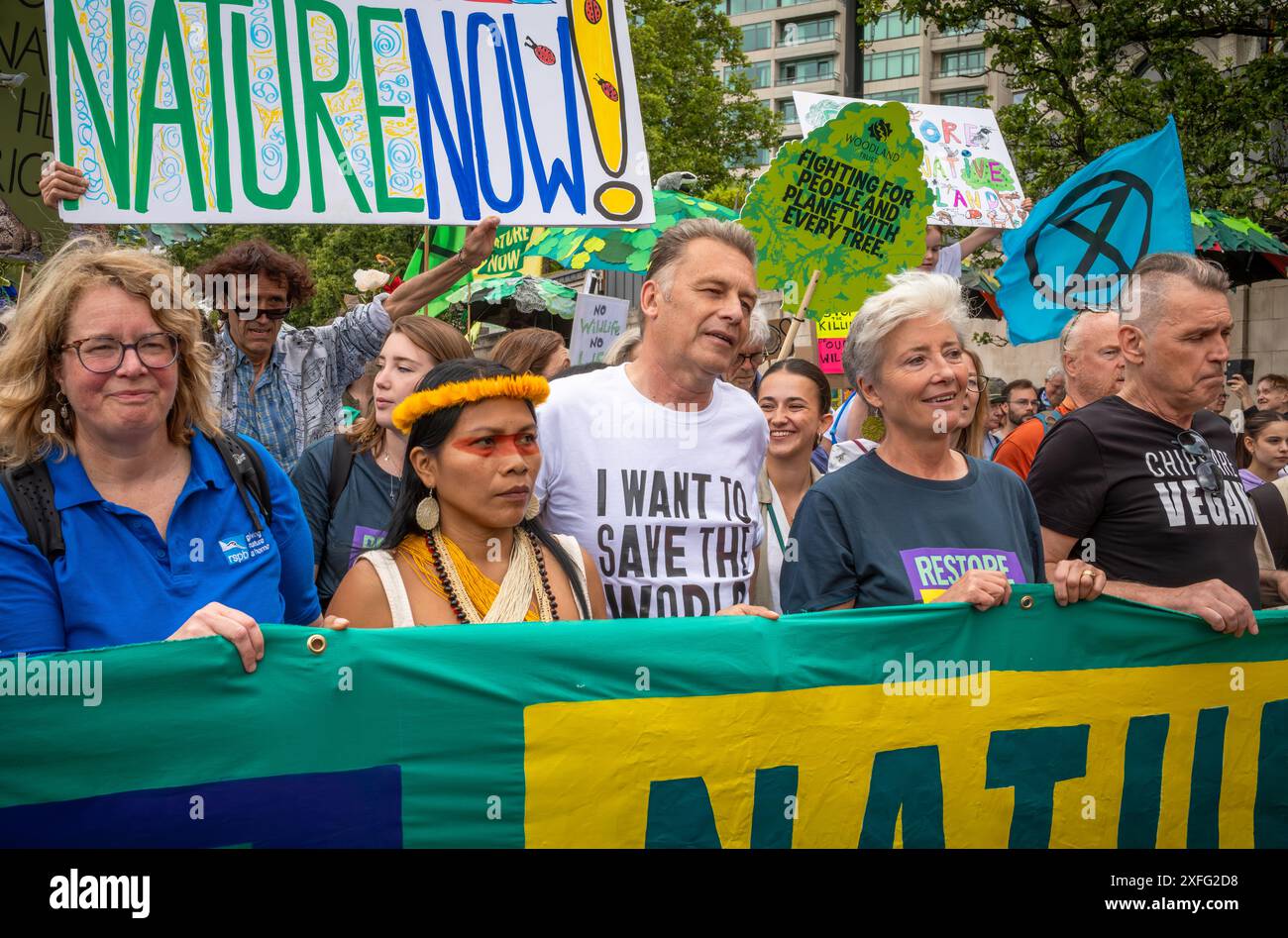 London / UK - Jun 22 2024: Nemonte Nenquimo, Chris Packham, Emma ...