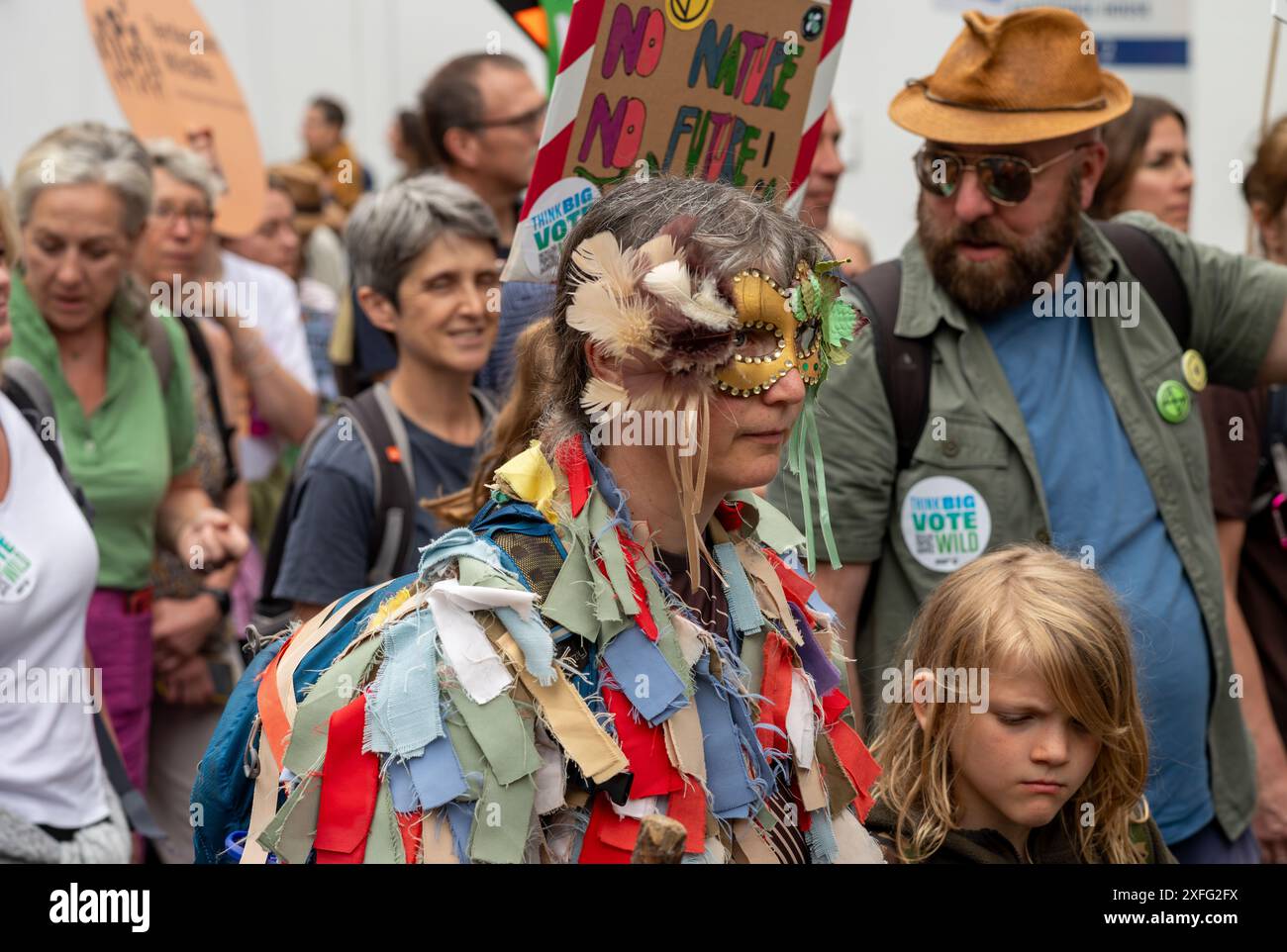 London / UK - Jun 22 2024: Climate activitsts protest at the Restore ...