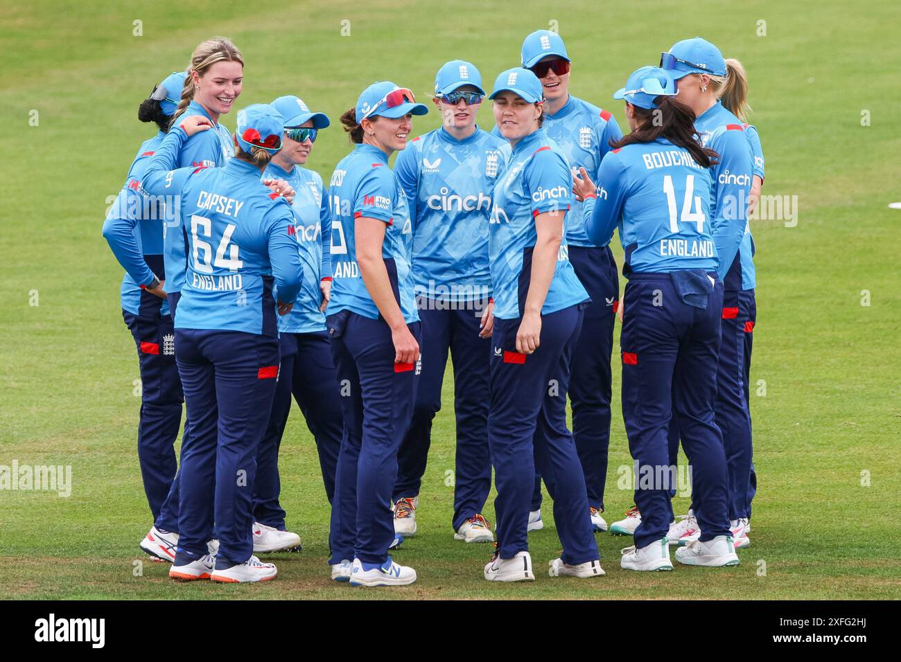 Bristol, UK. 03rd July, 2024. England await the new batter following ...