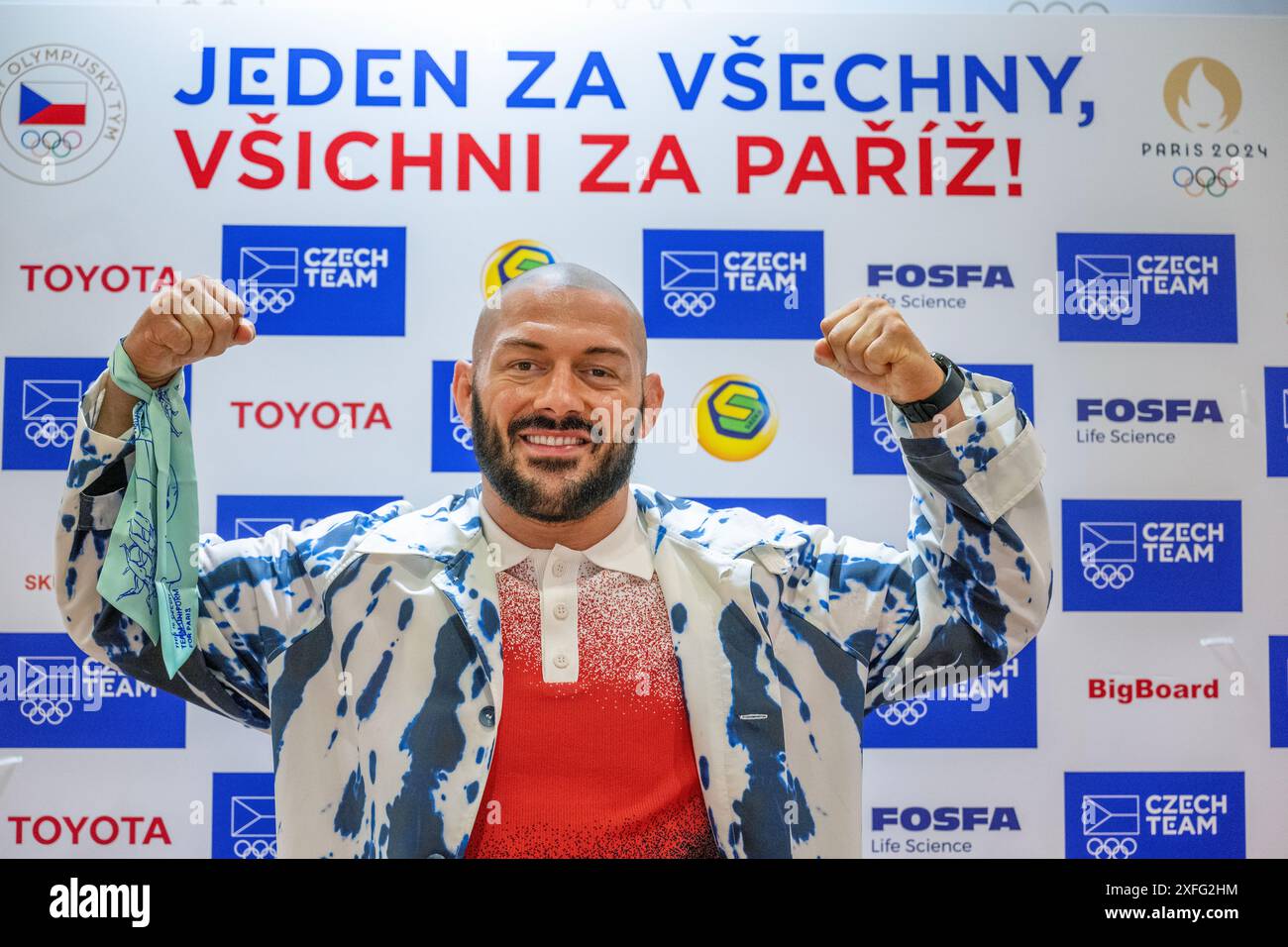 Prague, Czech Republic. 03rd July, 2024. Czech wrestler Artur Omarov ...