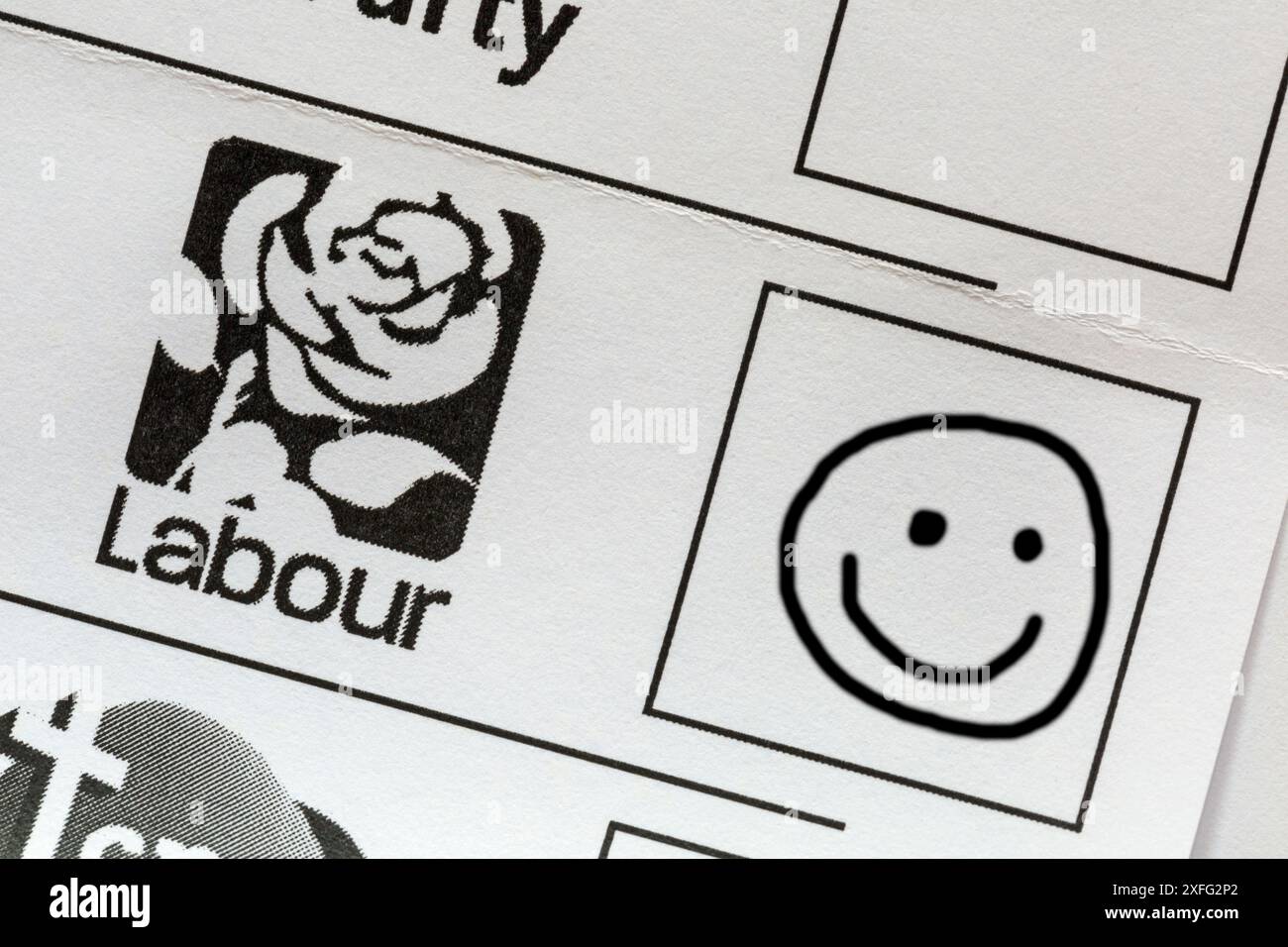 Spoiled spoilt ballot paper for forthcoming Parliamentary General ...