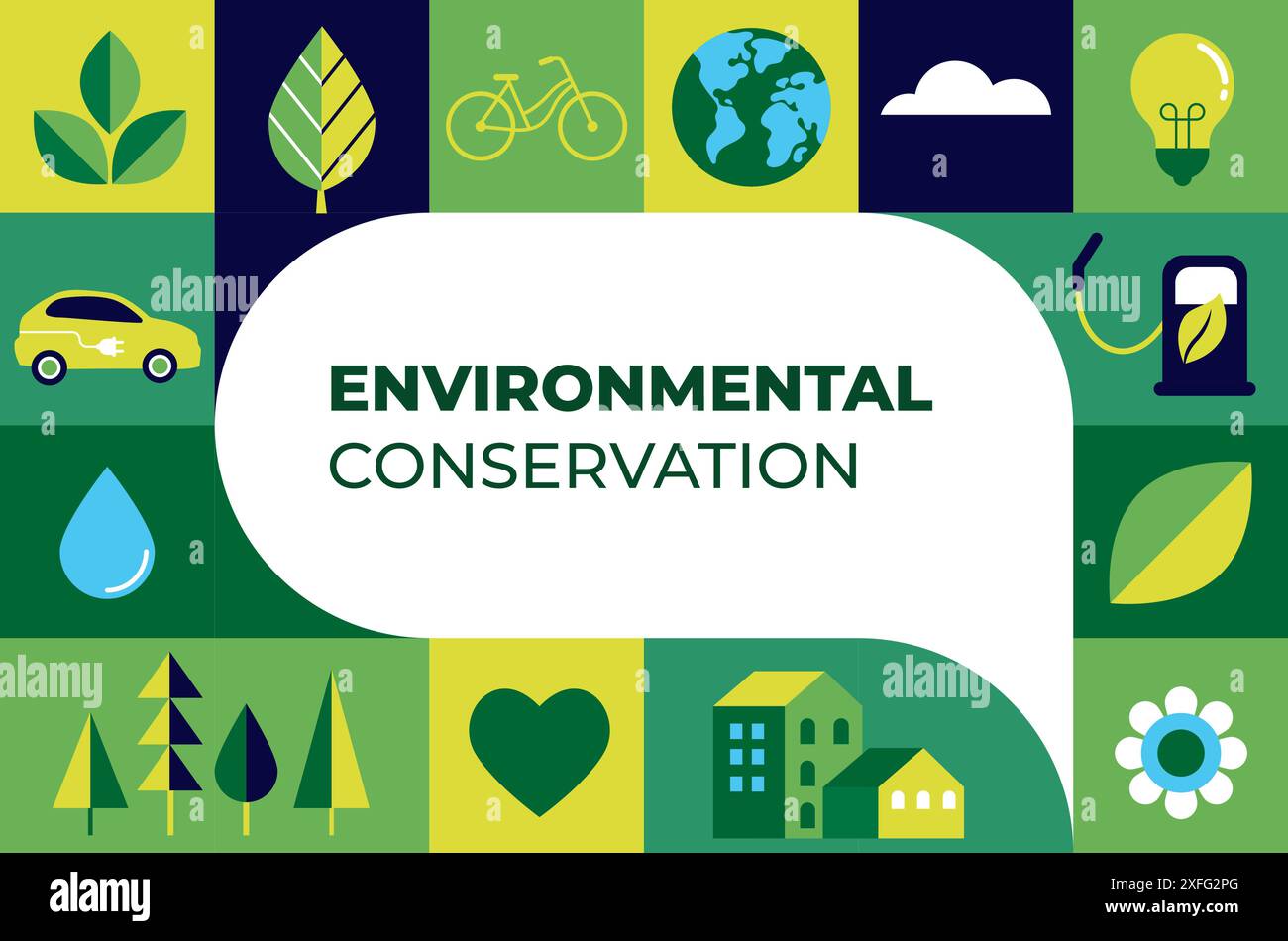 Environmental concept design. Happy Earth Day, geometric modern trendy ...