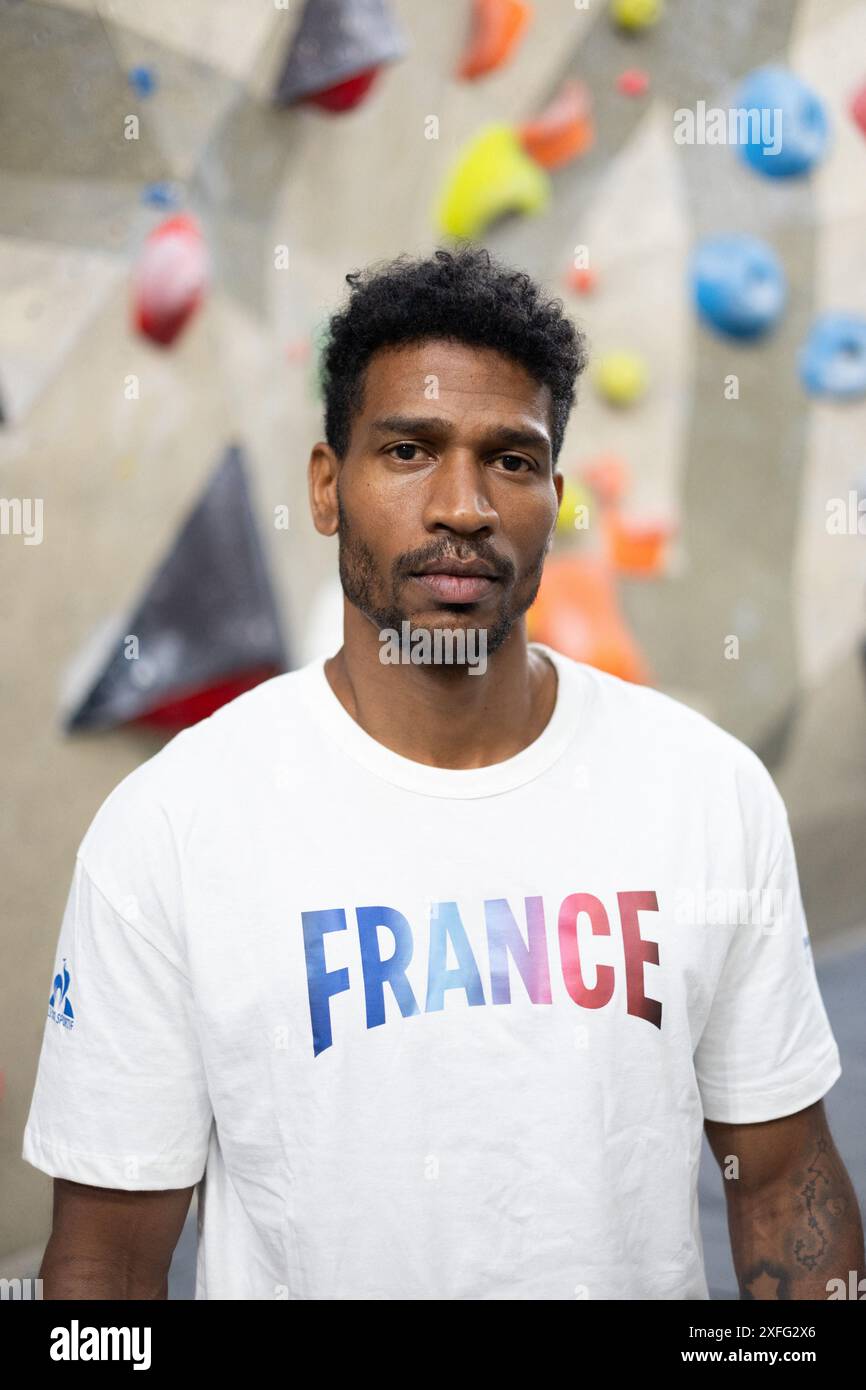 Paris, France. 03rd July, 2024. Portrait of Mawem Bassa (FRA) during a ...
