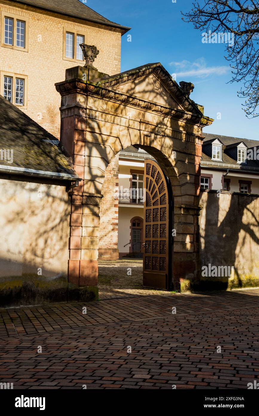 Triangle pedimented portal in Trier, Germany Stock Photo - Alamy