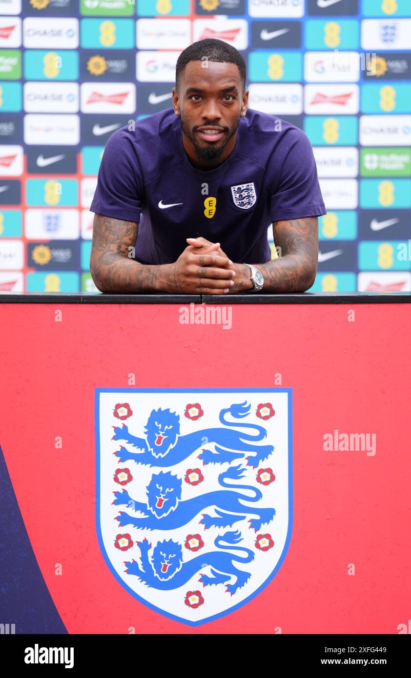 England's Ivan Toney after a press conference at Schlossverein ...