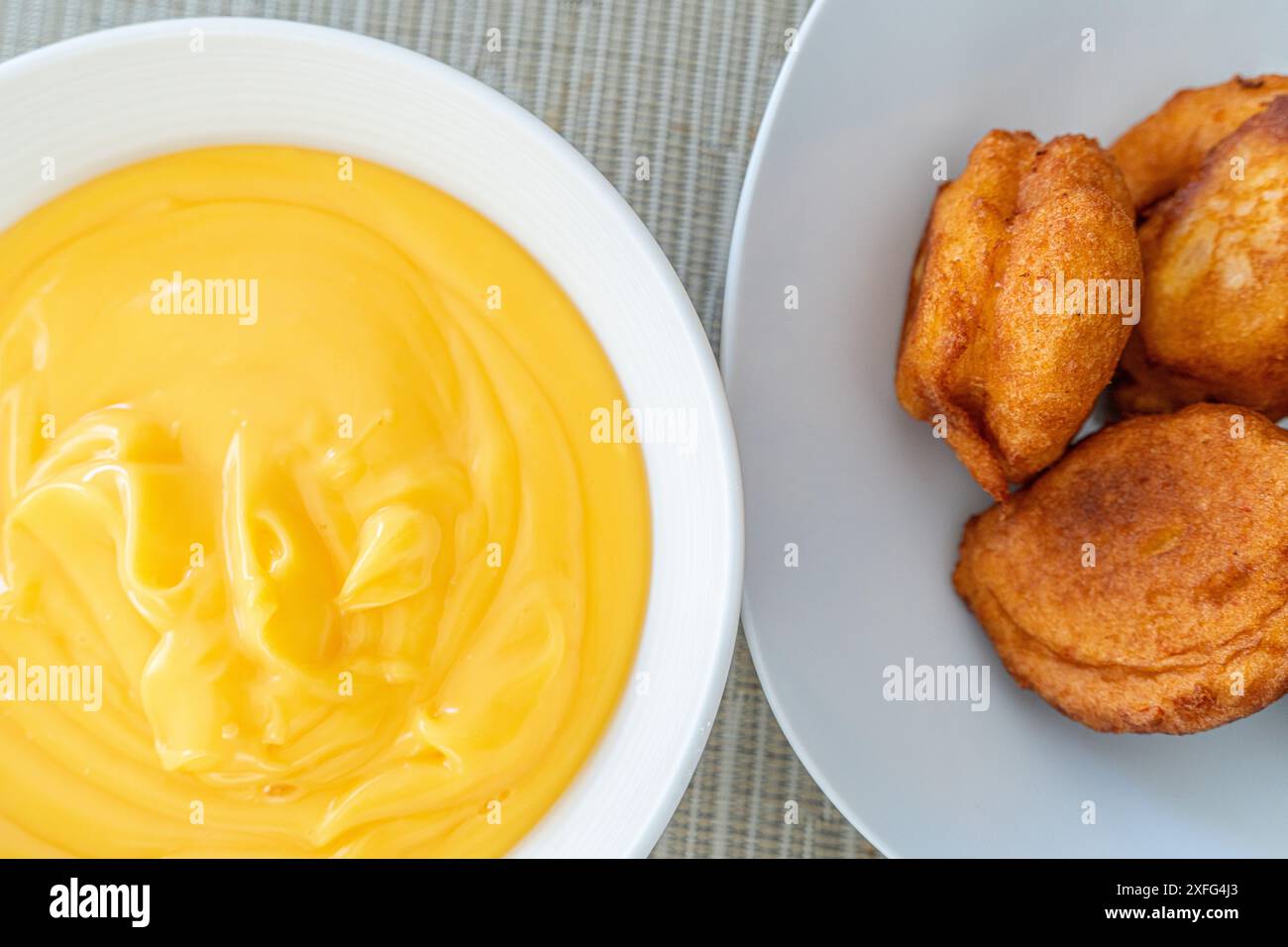 Nigerian Akara Beancakes ready to eat Stock Photo - Alamy