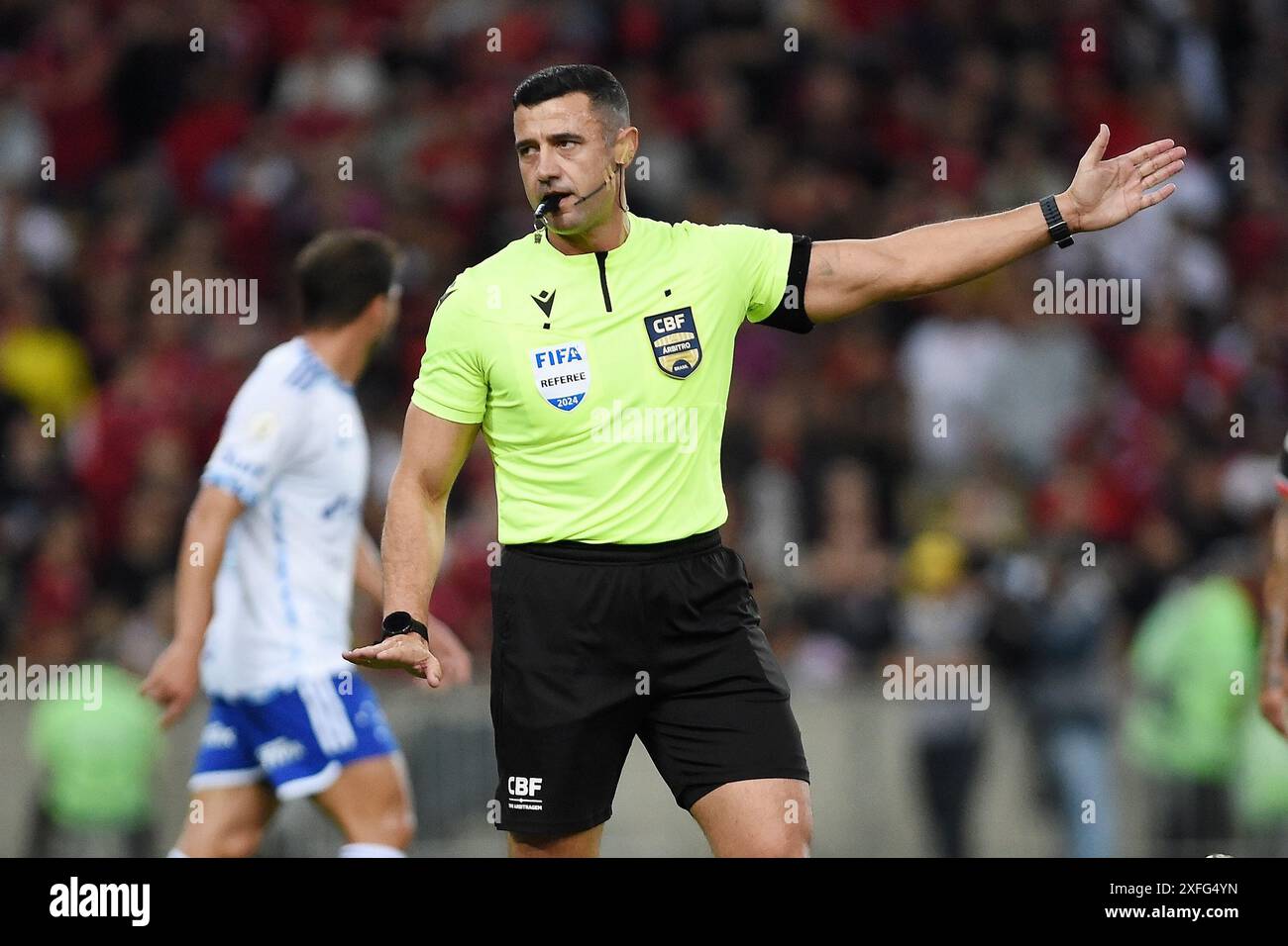 Rio de Janeiro, Brazil, June 30, 2024. Soccer referee Braulio da Silva ...