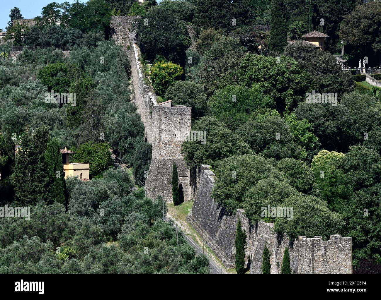 The Medieval city walls in Florence, Italy Stock Photo - Alamy