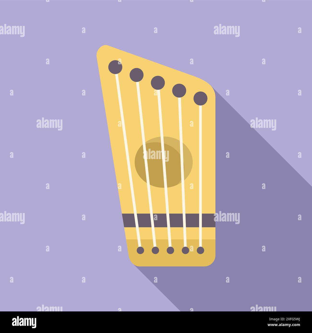 Flat resonant body with strings stretched across, this gusli is ready ...