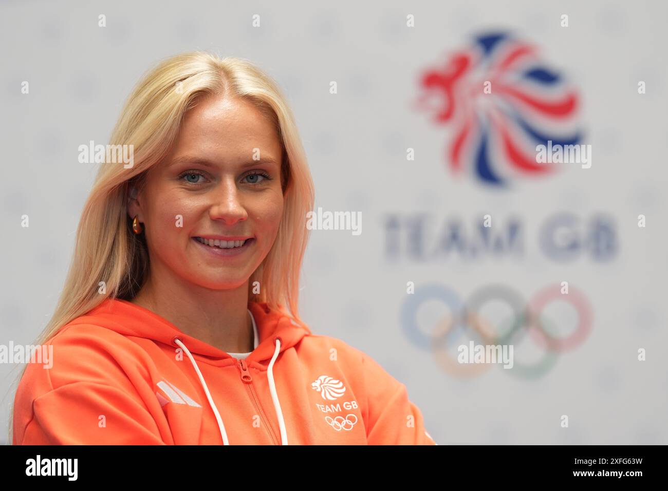 Emma Uren during a Team GB kitting out session for the Paris Olympics ...
