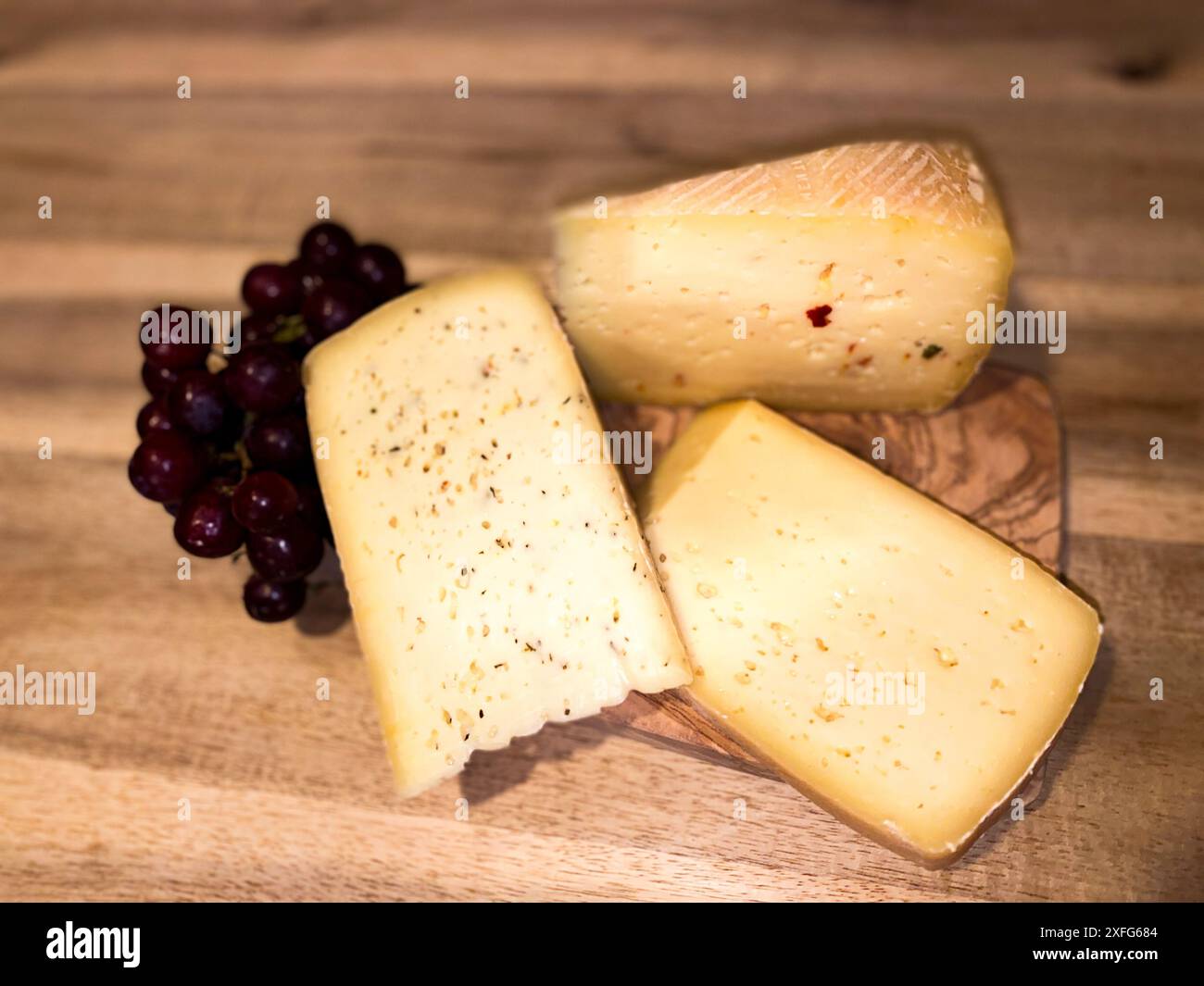 cheese, cheese board, grapes, buffet, platter, wooden board, gourmet ...