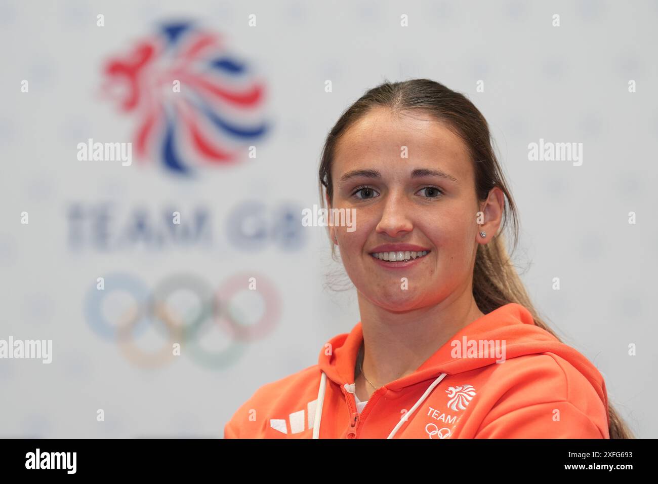 Kayleigh Powell during a Team GB kitting out session for the Paris ...