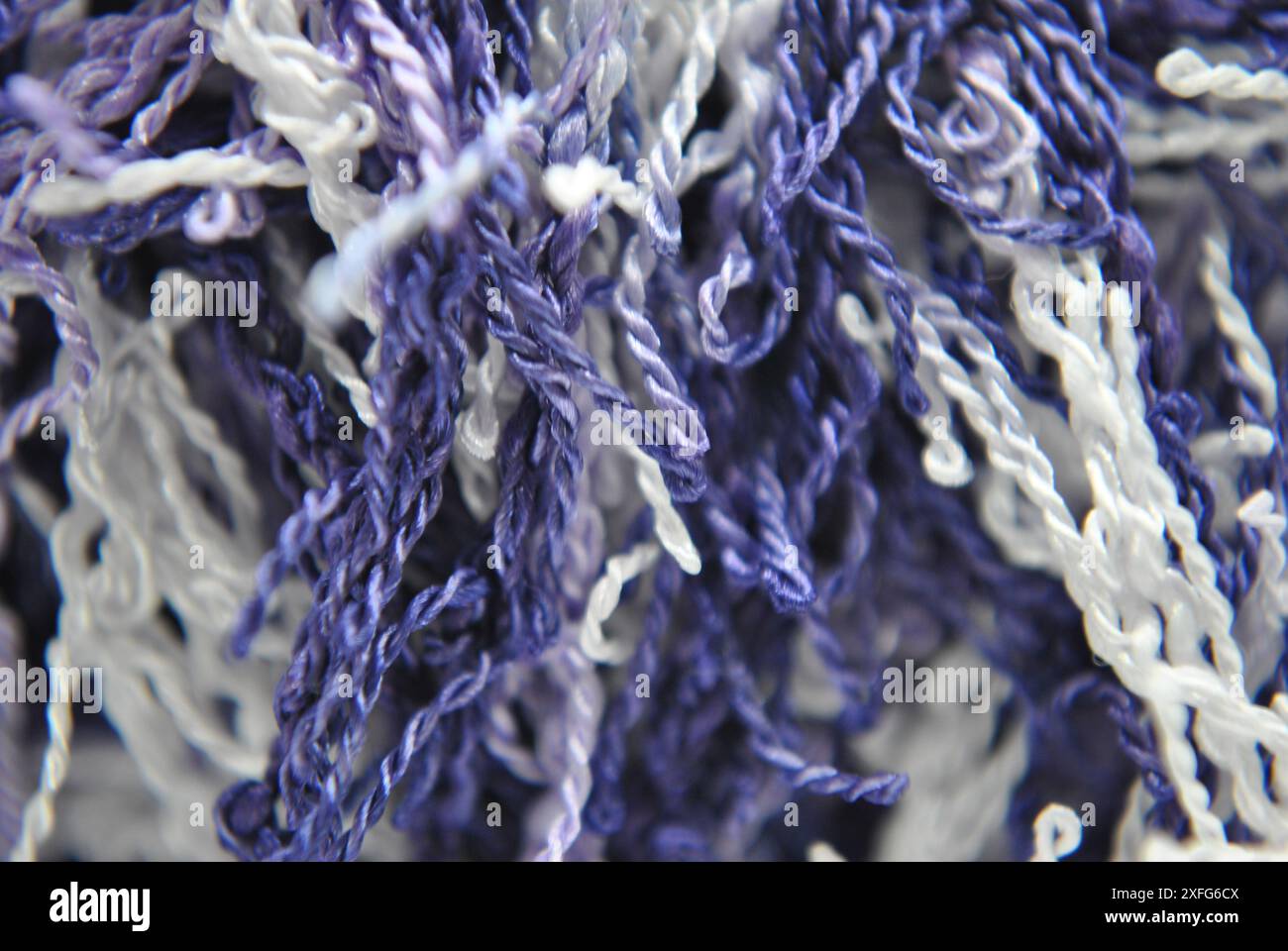 Close-Up of Yarn Texture in multiple colors Stock Photo - Alamy