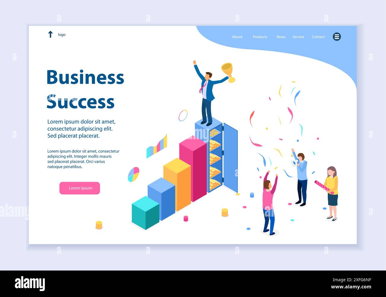 Business success concept 3d hi-res stock photography and images - Alamy