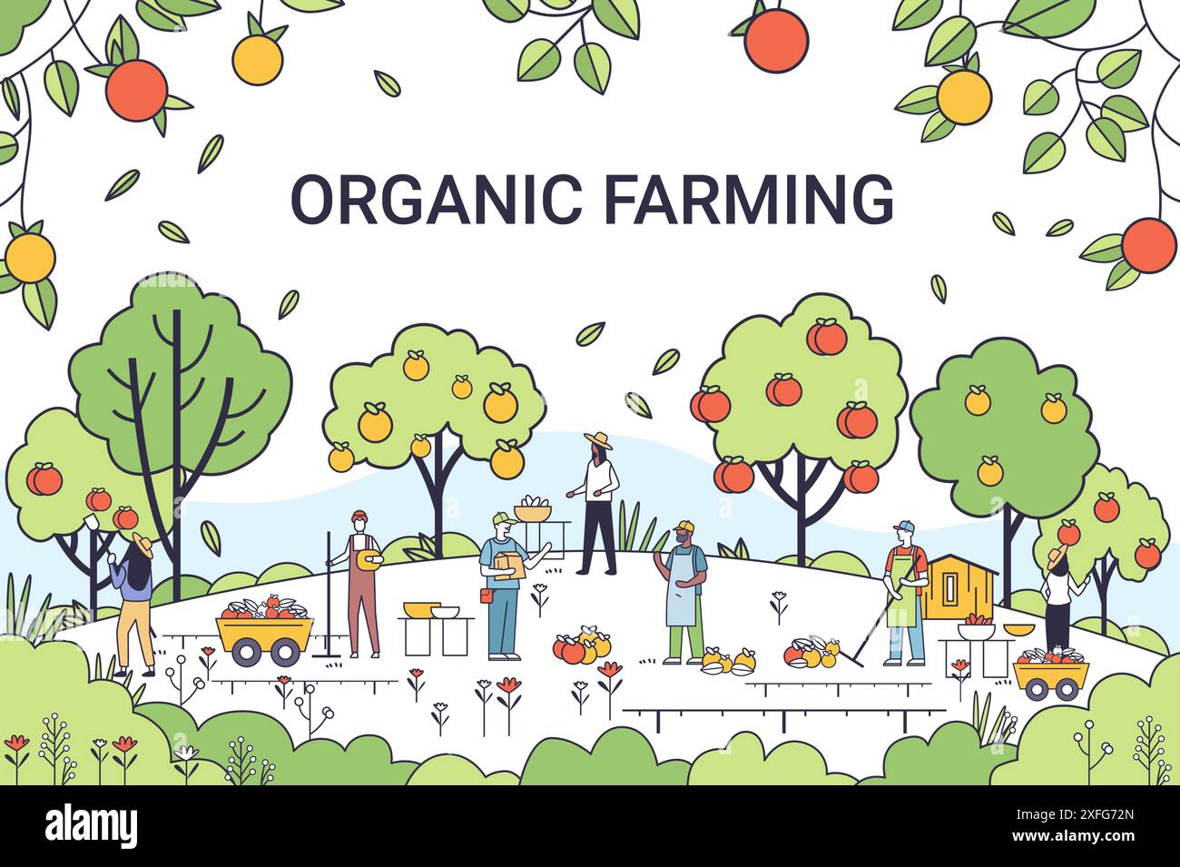 Healthy farming practices Stock Vector Images - Alamy