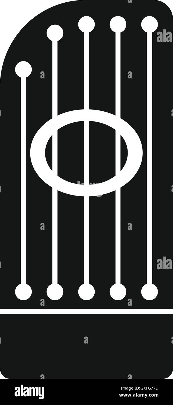 Acoustic guitar with strings and sound hole for music playing Stock ...