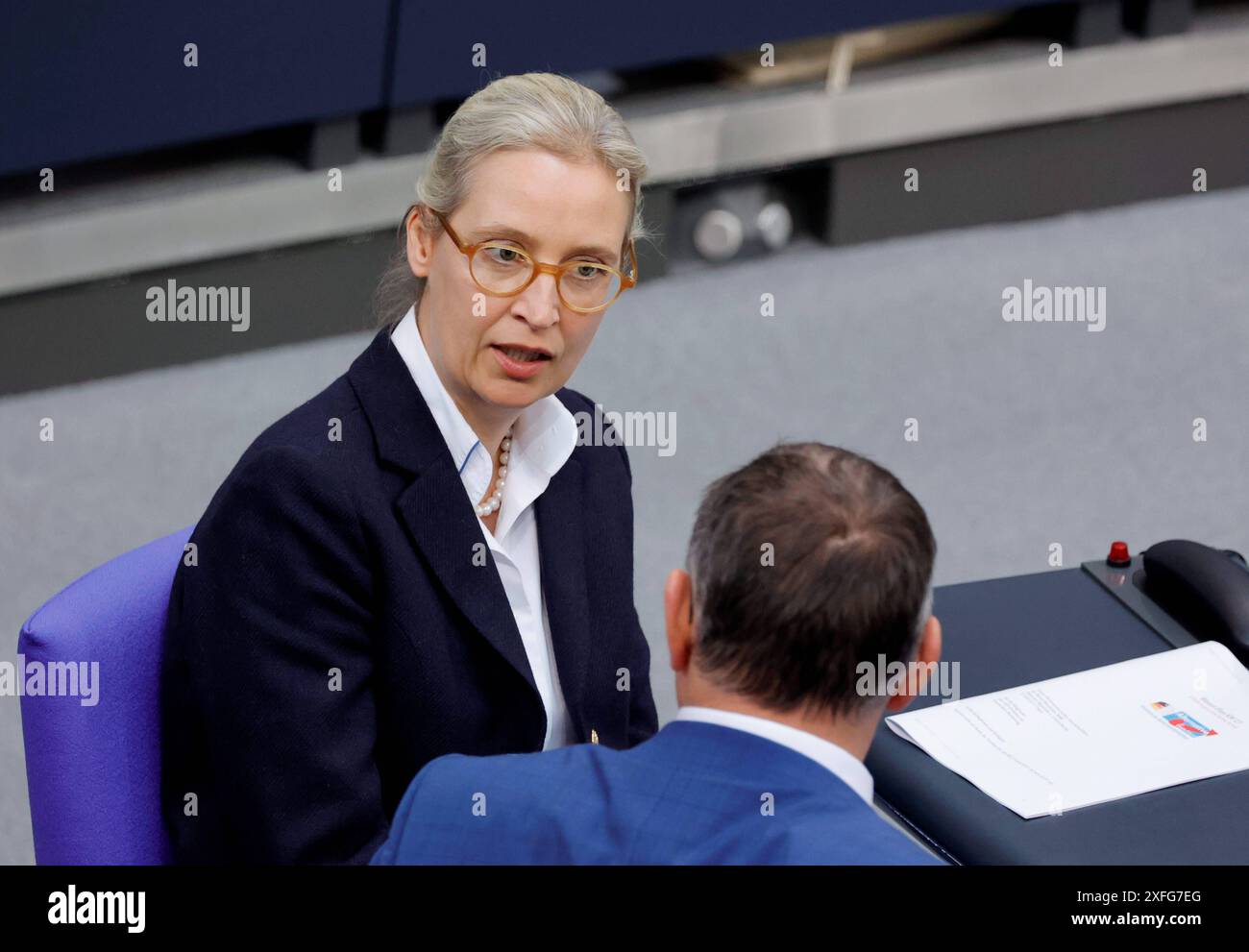 Dr. Alice Weidel, AfD, Deutschland, Berlin, Reichstag, Befragung der ...