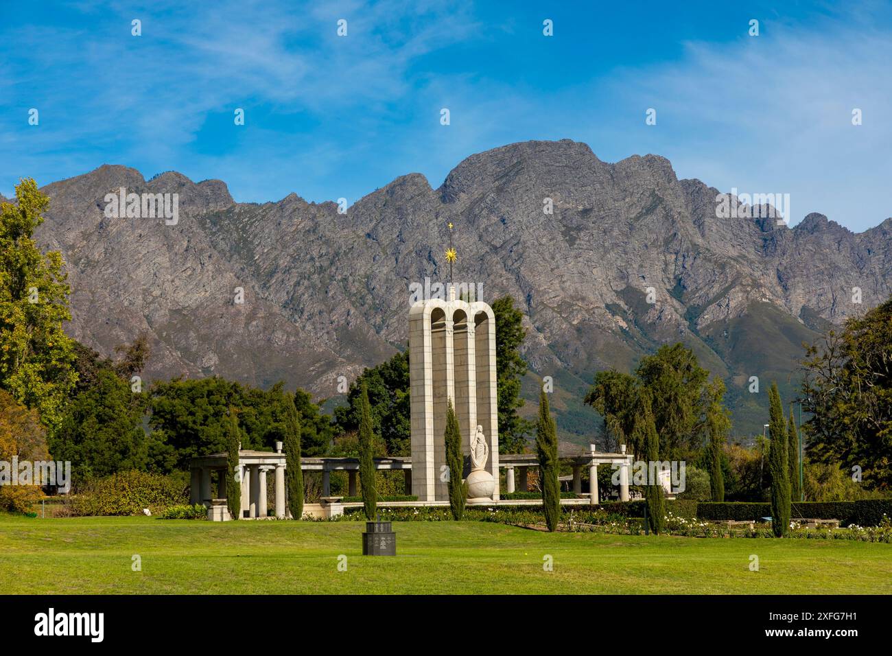The Huguenot Monument Symbolizing the Holy Trinity, Franschhoek ...