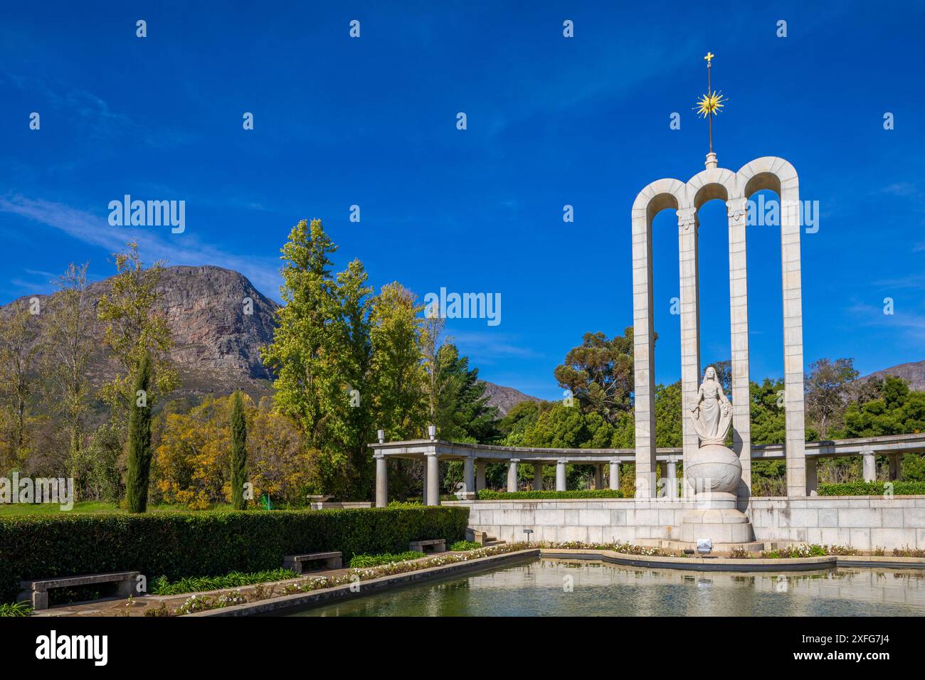 The Huguenot Monument Symbolizing the Holy Trinity, Franschhoek ...