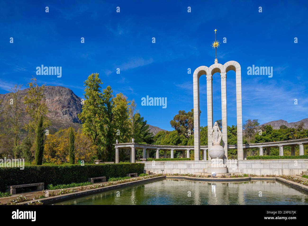 The Huguenot Monument Symbolizing the Holy Trinity, Franschhoek ...