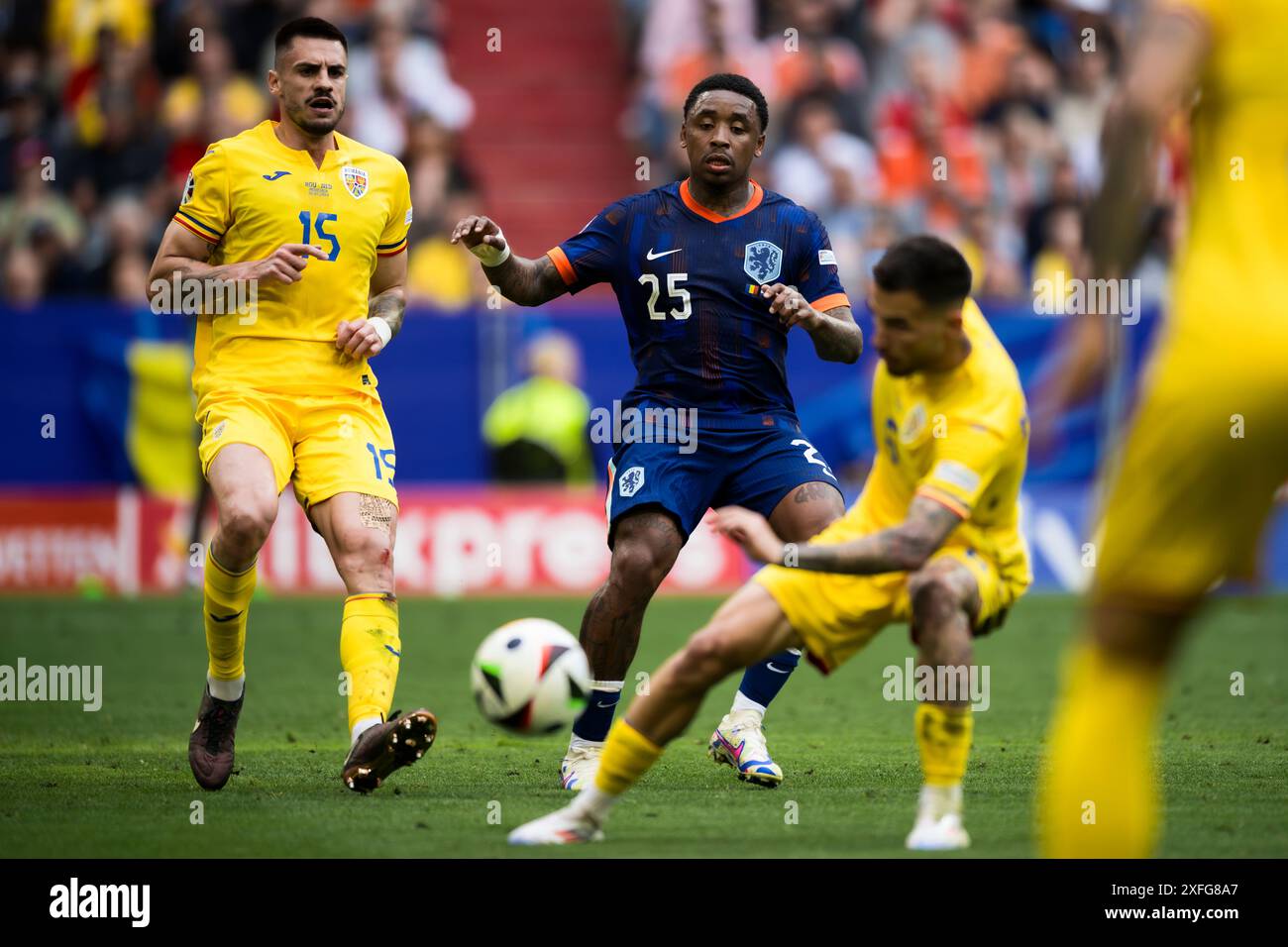 Munich, Germany. 2 July 2024. Steven Bergwijn of Netherlands is ...